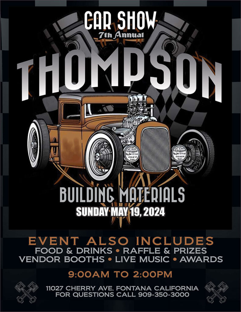 7th Annual Thompson Building Materials Car Show | Mason Contractors ...